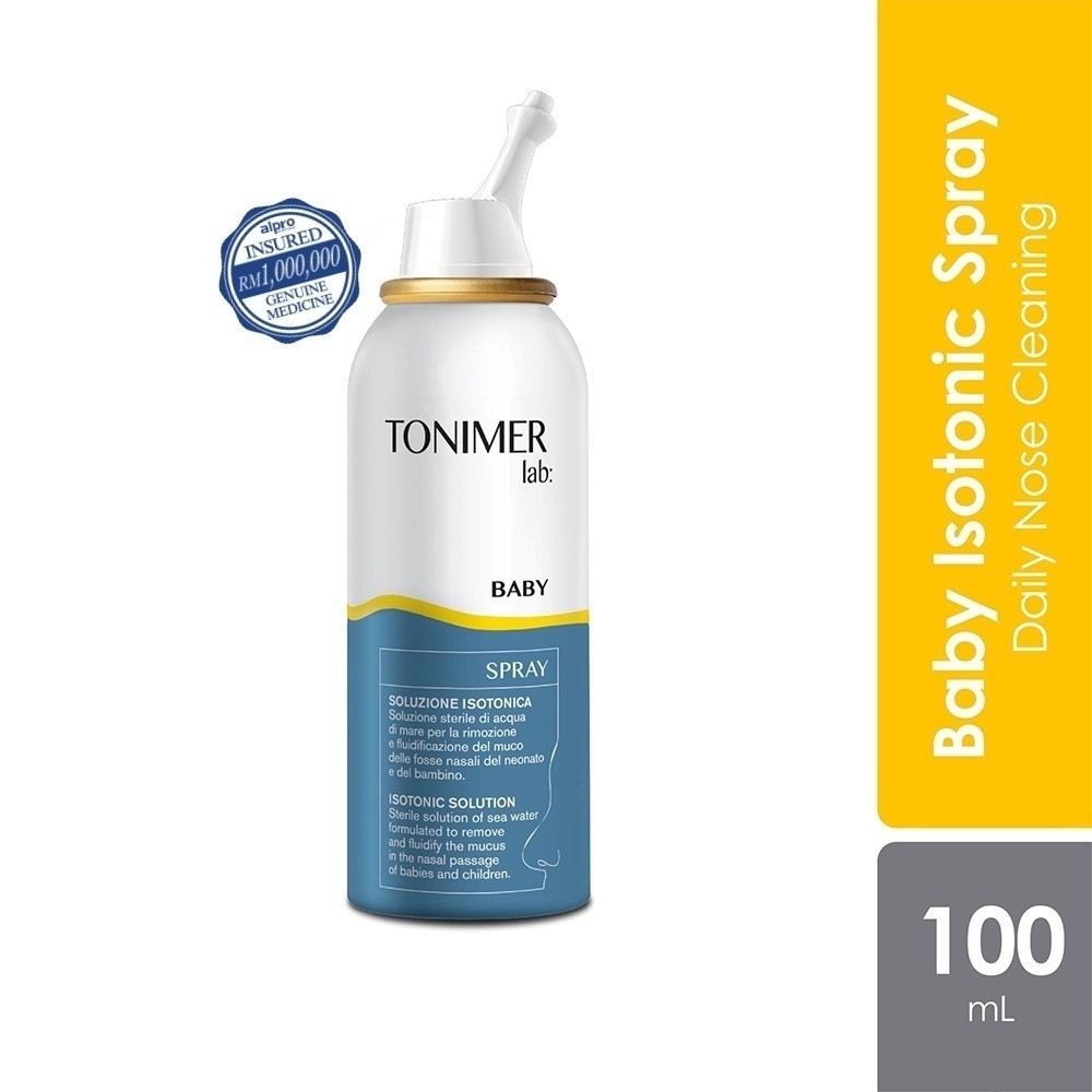 Tonimer Lab Baby Isotonic Nasal Spray Daily Nose Cleaning (100ml ...