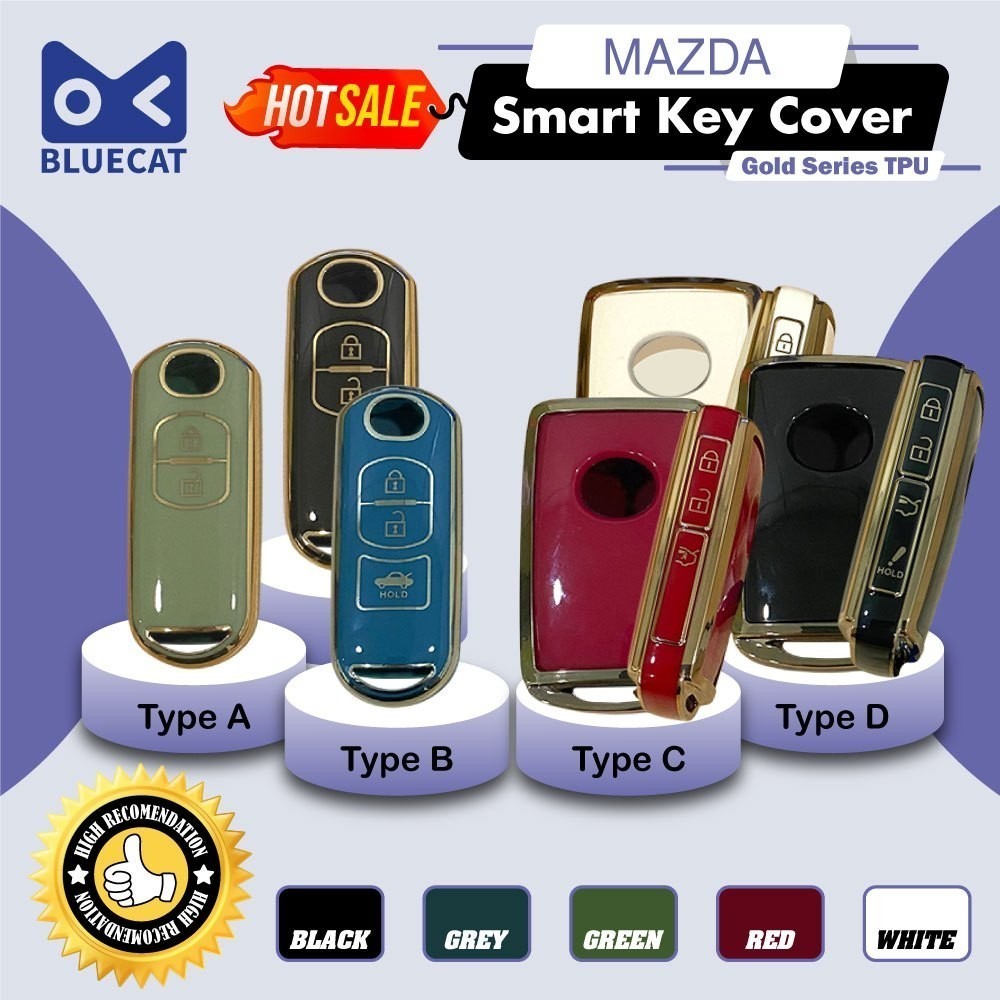 MAZDA Key Cover Chrome Reflection TPU Car Key Cover Remote Casing ...