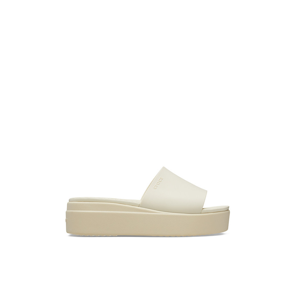 Crocs - Brooklyn Platform Slide Sandals (Female - Bone/Ecru) | Shopee ...
