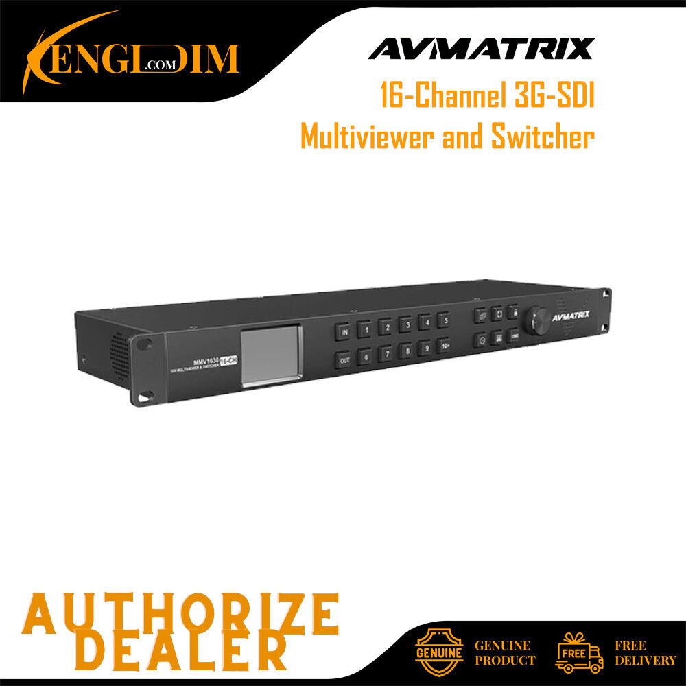 AVMATRIX 16-Channel 3G-SDI Multiviewer and Switcher (1 RU) | Shopee ...