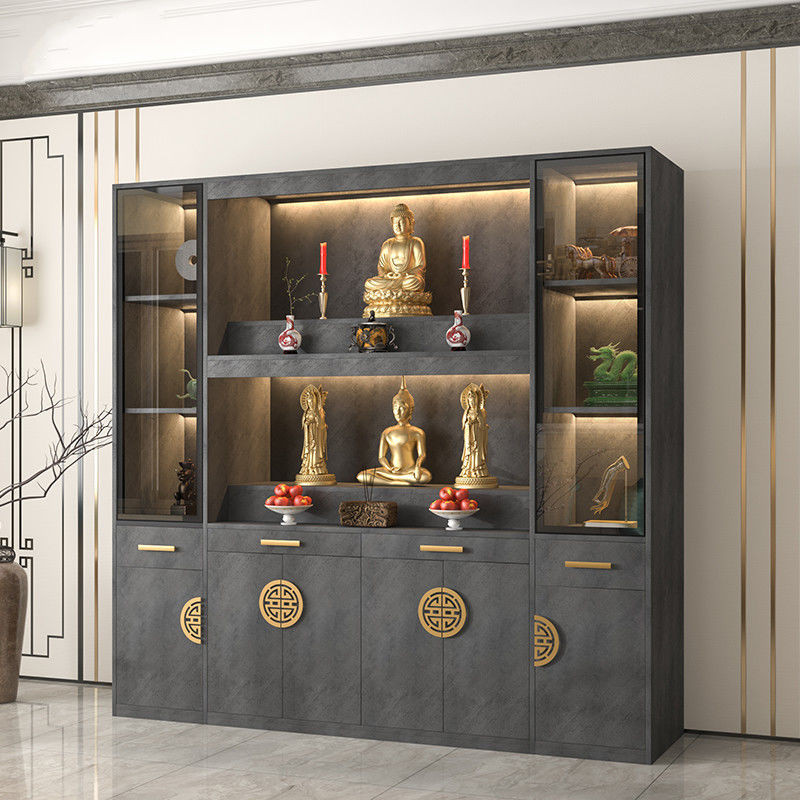 Get 10% coupon+gift】 Shrine Clothes Closet Double Layer Altar Altar God ...