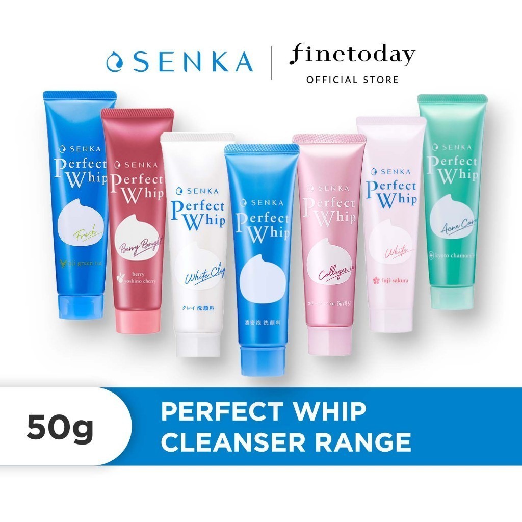 SENKA Perfect Whip Beauty Foam Cleanser 50g (foaming facial cleanser ...