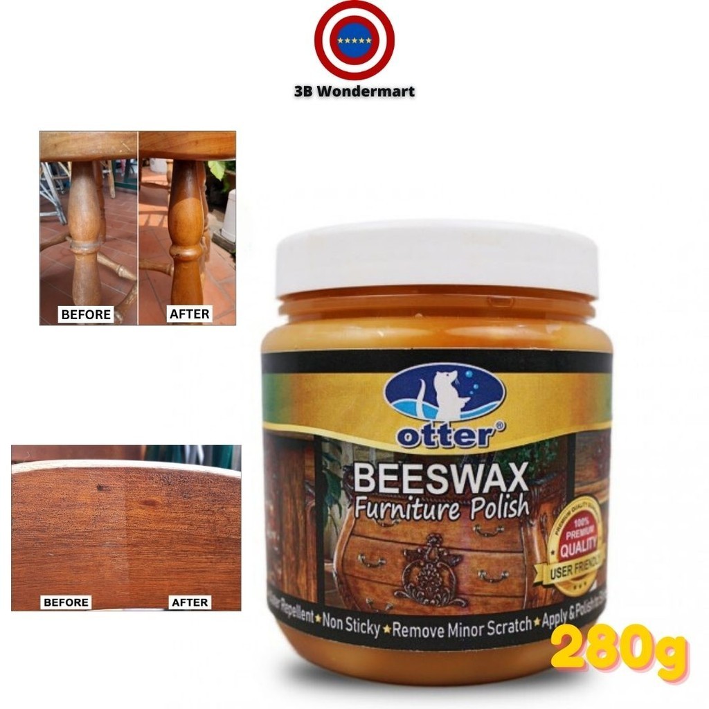 OTTER Beeswax Polish Shine and Removing Minor Scratch, Protection Wood ...
