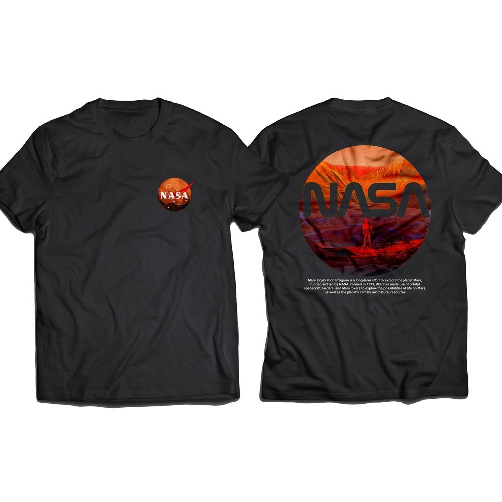 NASA Mars Edition Graphic Design Tshirt Baju Lelaki Plus size- 100% ...