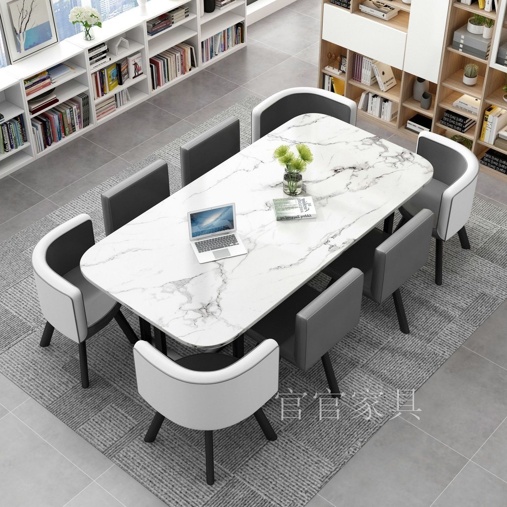 JY-H/Small Conference Table Long Table Simple Modern8Person Training ...