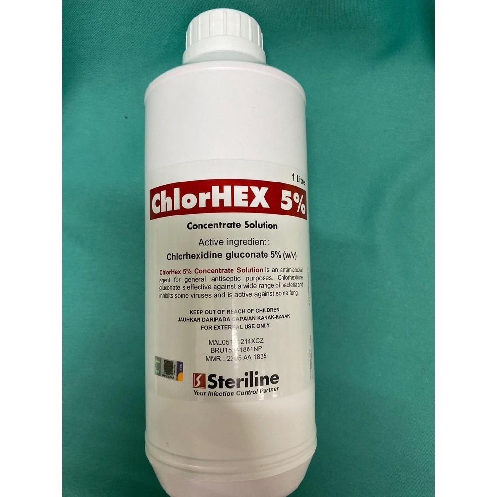 Steriline Chlorhex 4% / 5% Chlorhexidine Gluconate Antiseptic Solution ...