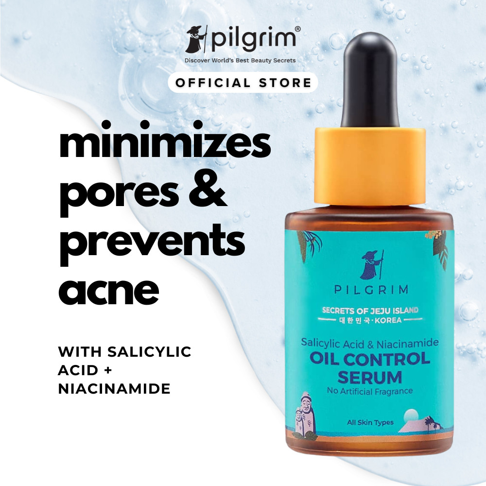 Pilgrim Oil Control Serum 30ml | Salicylic Acid & Niacinamide | Fights ...