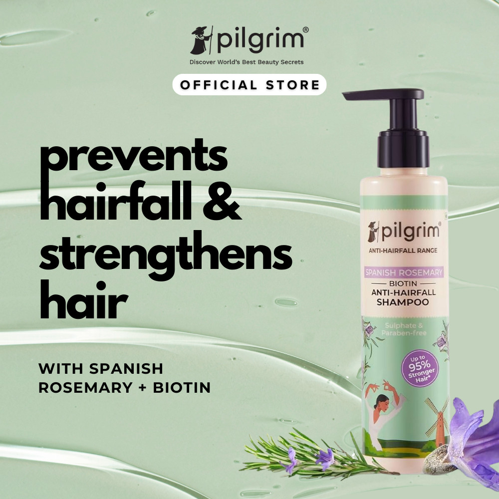 Pilgrim Spanish Rosemary & Biotin Anti Hairfall Shampoo Reduce Hair ...