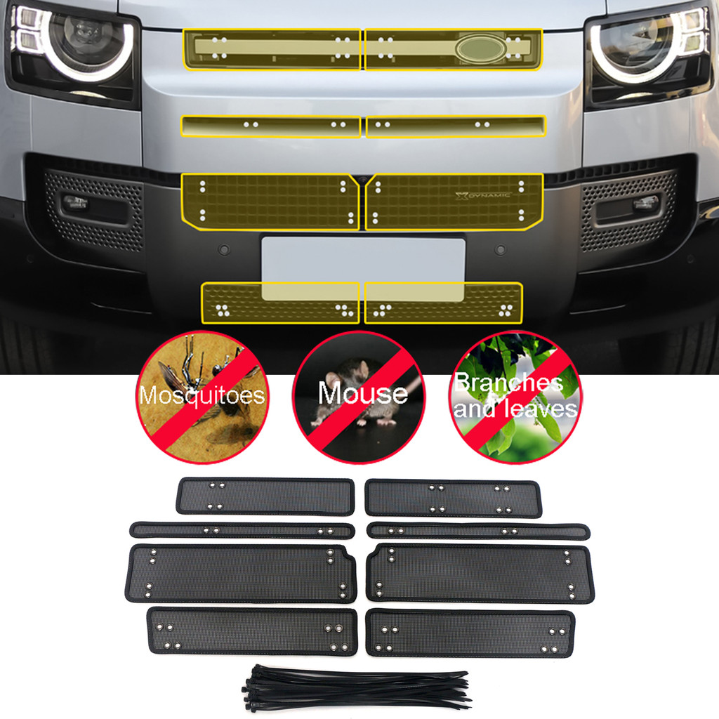 Car Accessories for Land Rover Defender 90 110 2020-2023 Front Mesh ...