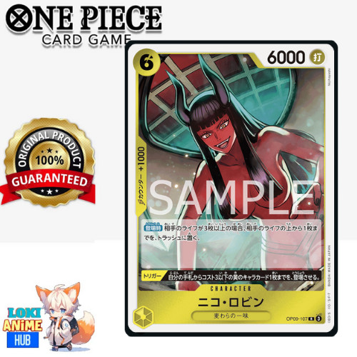 ORIGINAL 4x Cards Playset Cost 6 Nico Robin OP09-107 R One Piece Card Game optcg | Shopee Malaysia