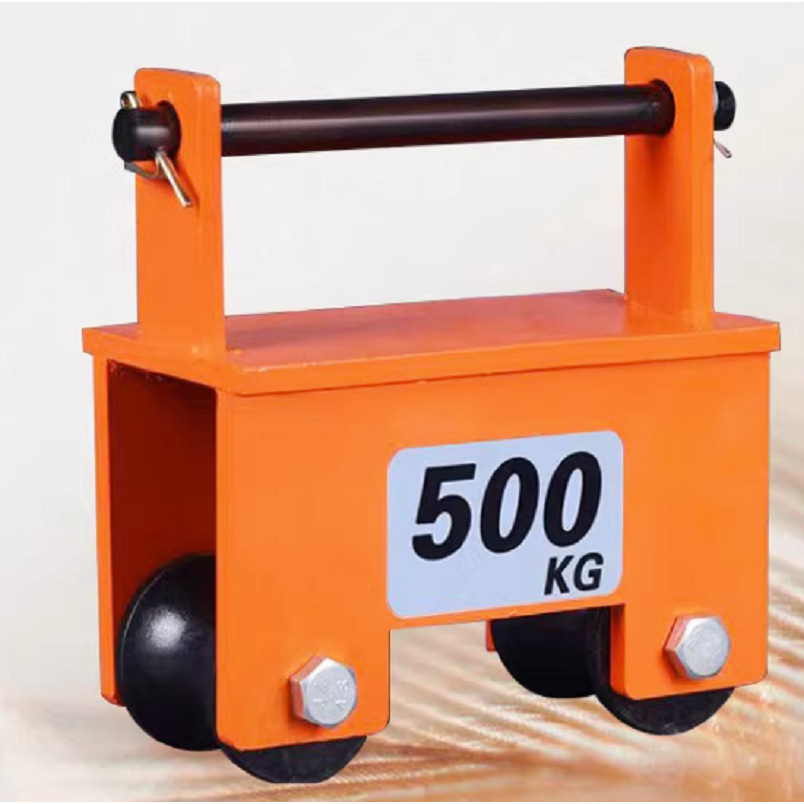 300KG-500KG Pipe trolley Die forged Barrel-tube monorail round steel ...