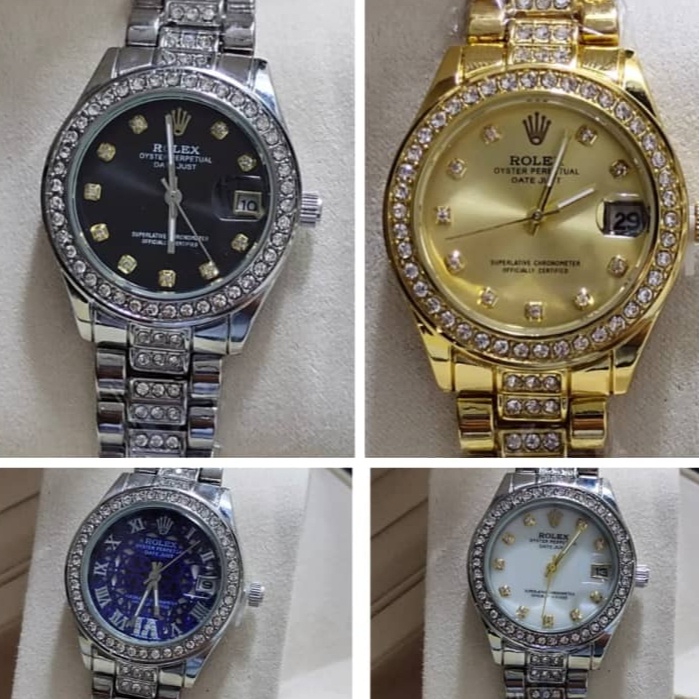 Diamond stone premium quality Rx date just quartz analog luxurious ...