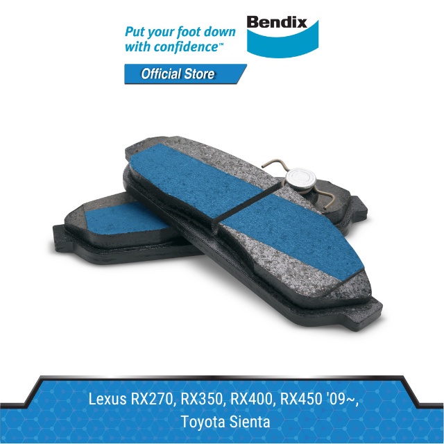 Bendix Rear Brake Pads for Lexus RX270/RX350/RX400/RX450/Toyota Sienta ...