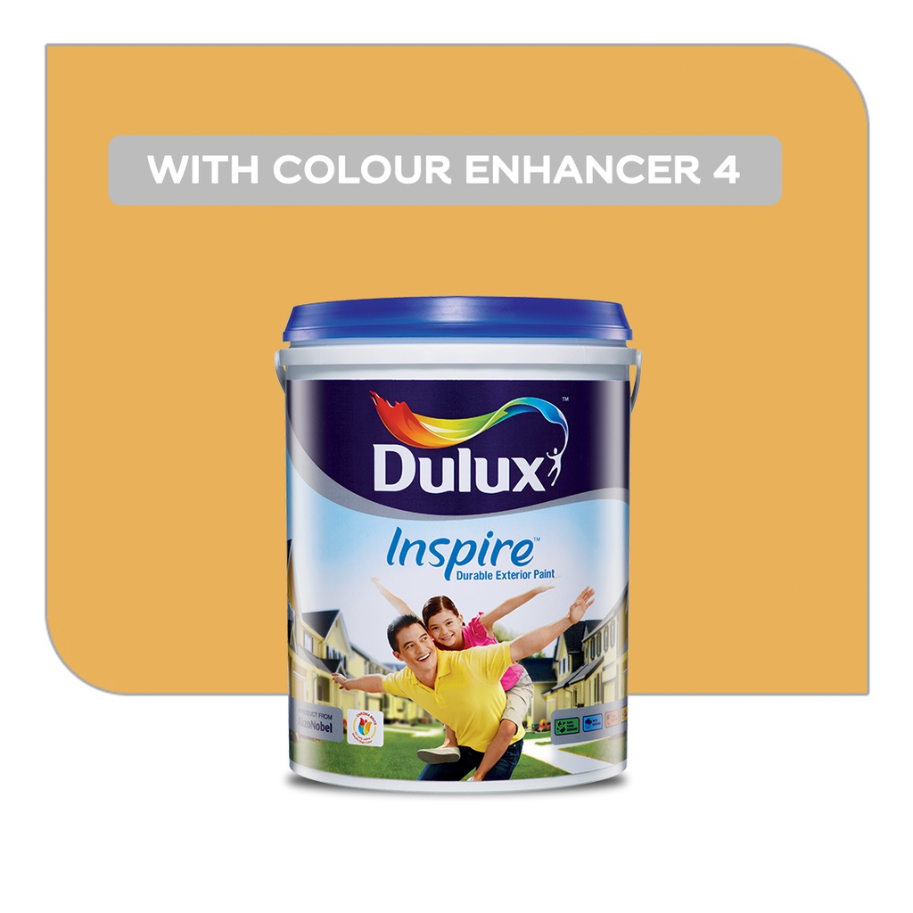Dulux Inspire Durable Exterior Wall Paint with Colour Enhancer 4 (18L ...