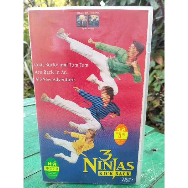 Vintage Video Tape Cassette ( 3 NINJAS KICK BACK ) | Shopee Malaysia