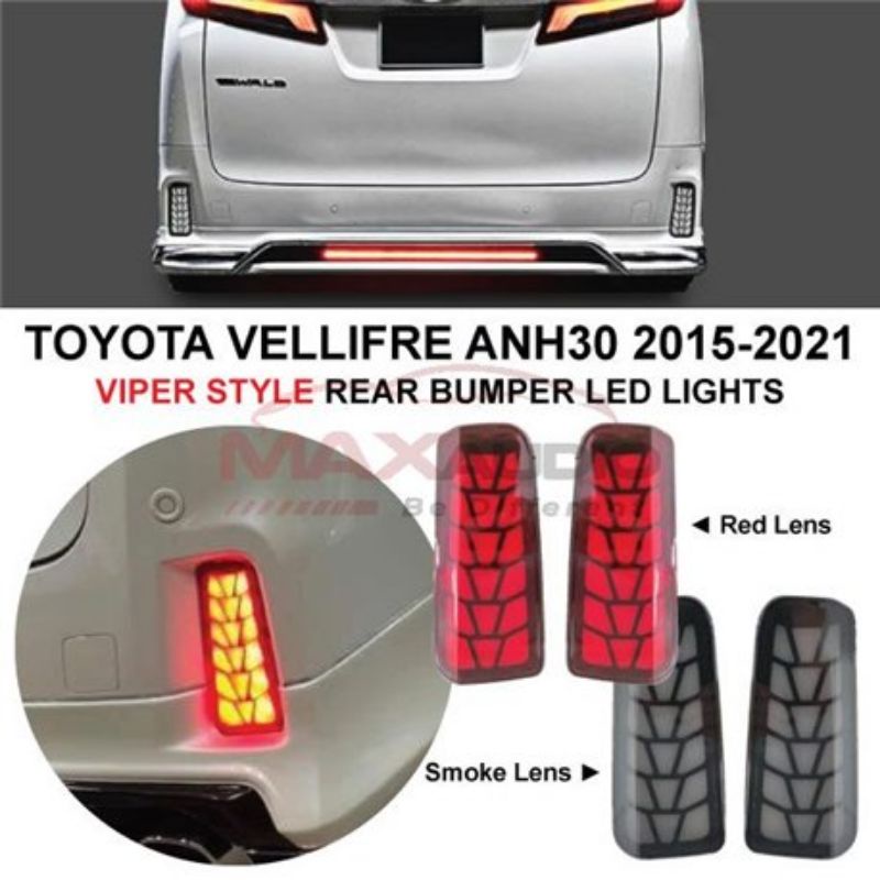 TOYOTA ALPHARD VELLFIRE AGH30 REAR BUMPER LED LIGHT | Shopee Malaysia