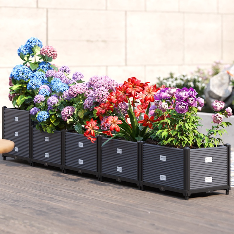 HY& Balcony Planting Basin Xie Bing Burning Planting Box Plastic ...