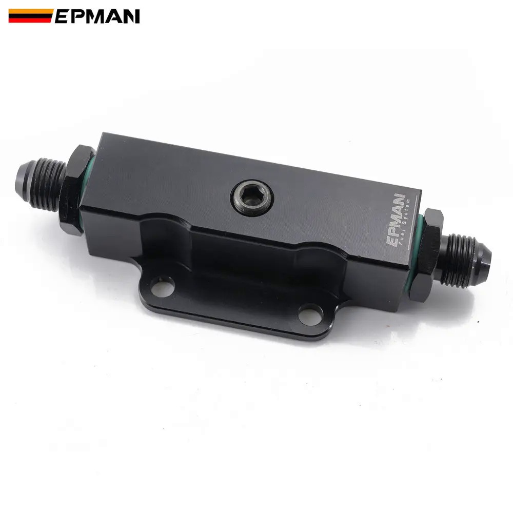 EPMAN Performance Engine Billet Aluminum AN6 Inline Fuel Filter W ...