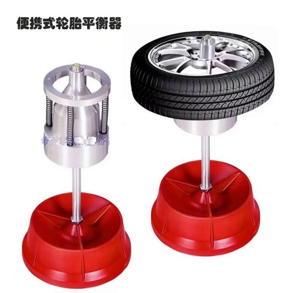Portable Hubs Wheel Balancer W/ Bubble Level Heavy Duty Rim Tire Cars ...