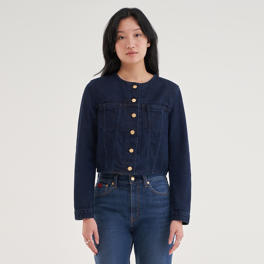 Levi's® Women's Collarless Trucker Jacket A7376-0000 | Shopee Malaysia
