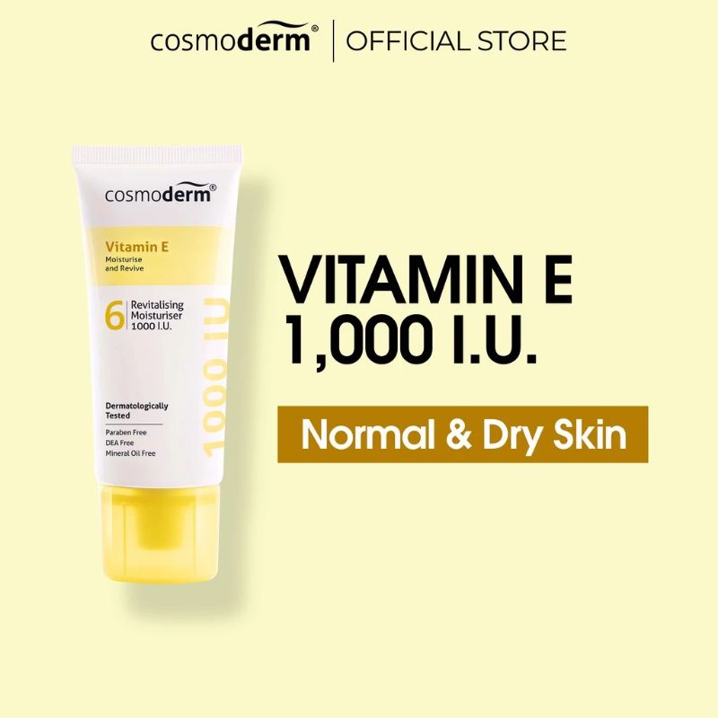COSMODERM REVITALISING MOISTURISER CREAM 1000 I.U (50ML) | Shopee Malaysia