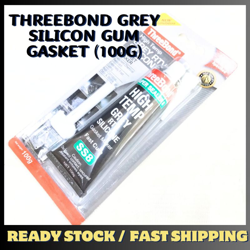THREEBOND GREY RTV SILICON (100G) GUM GAM GASKET MAKER SUPER HIGH TEMP ...