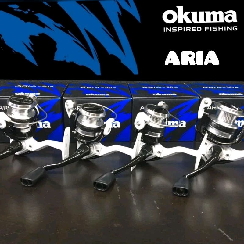 (5-14KG MAX DRAG) MESIN PANCING SPINNING OKUMA ARIA ALUMINUM SPOOL 1 ...