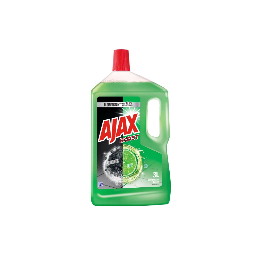 3M x Colgate Ajax Boost Charcoal & Lime Antibacterial Multi Purpose ...