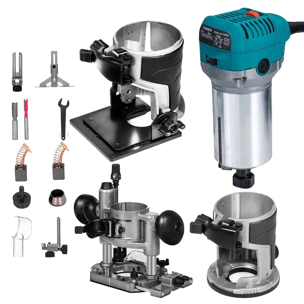 VEVOR Wood Router Wood Trimmer Machine Electric Hand Trimmer 30000RPM ...