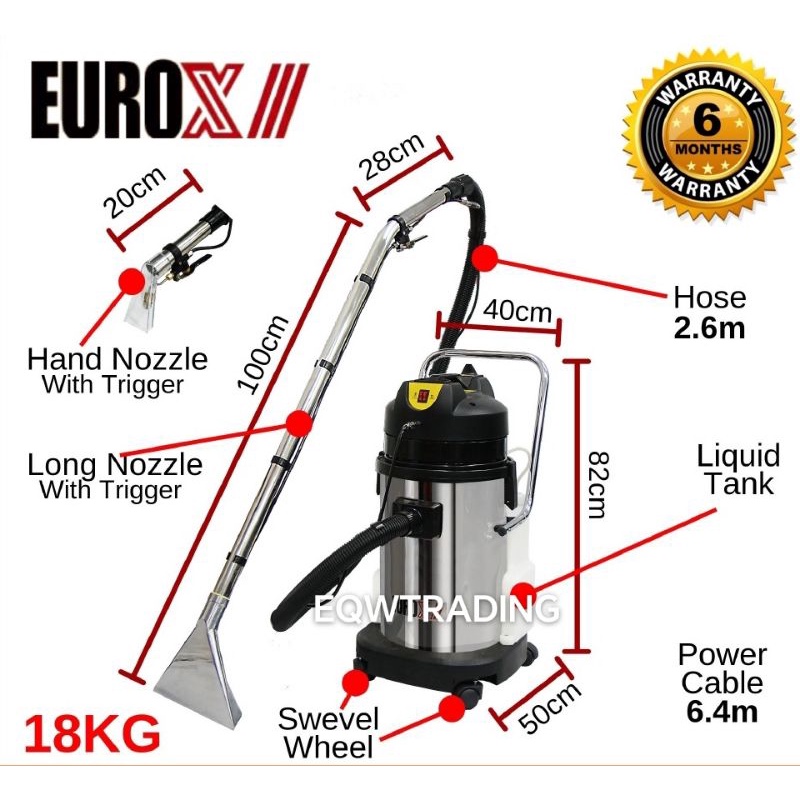 EUROPOWER VAC-3003 30L CARPET VACUUM CLEANER 30LIT 1034watt | Shopee ...