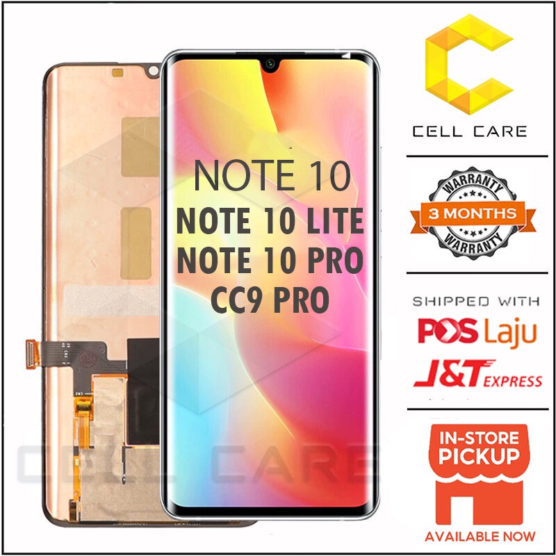 LCD SCREEN DISPLAY WITH FRAME FOR MI NOTE 10 / MI NOTE 10 LITE / MI NOTE 10 PRO / CC9 PRO ...