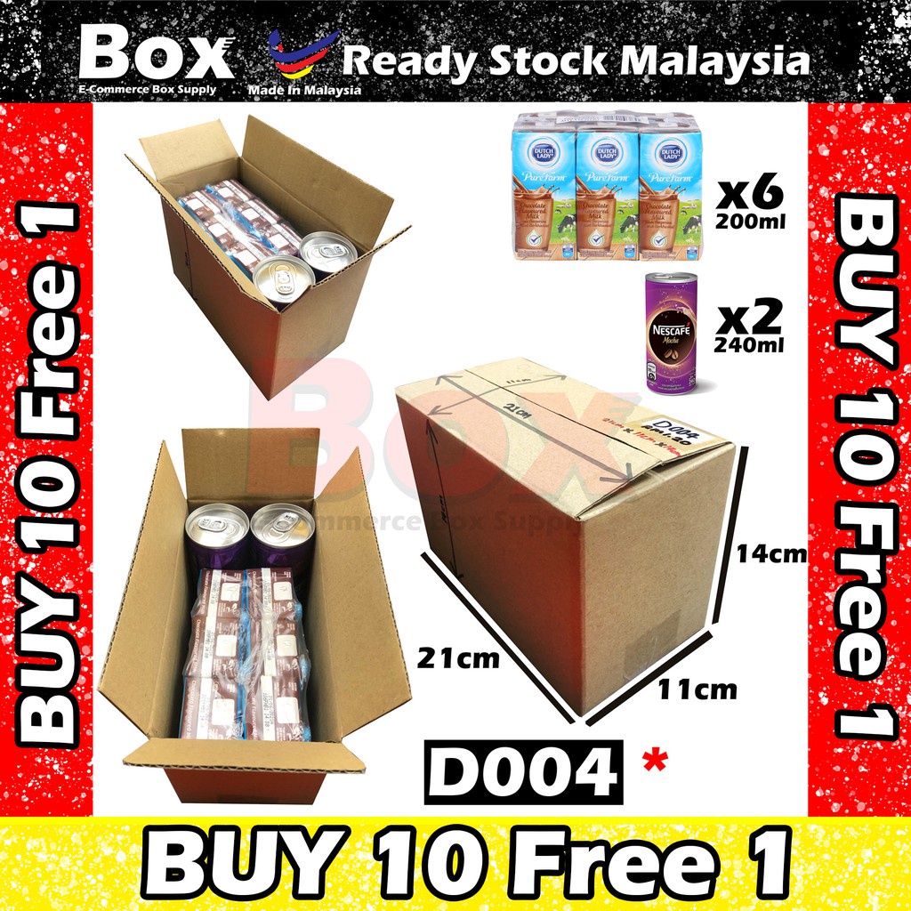 10pcs D004 Carton Box Kotak Hadiah Packing Box Wholesales Packaging Box ...