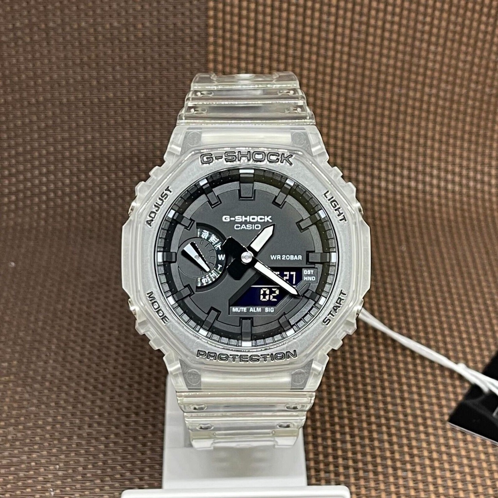 Casio G-Shock GA-2100SKE-7A Skeleton Translucent Octagonal Bezel Men's ...