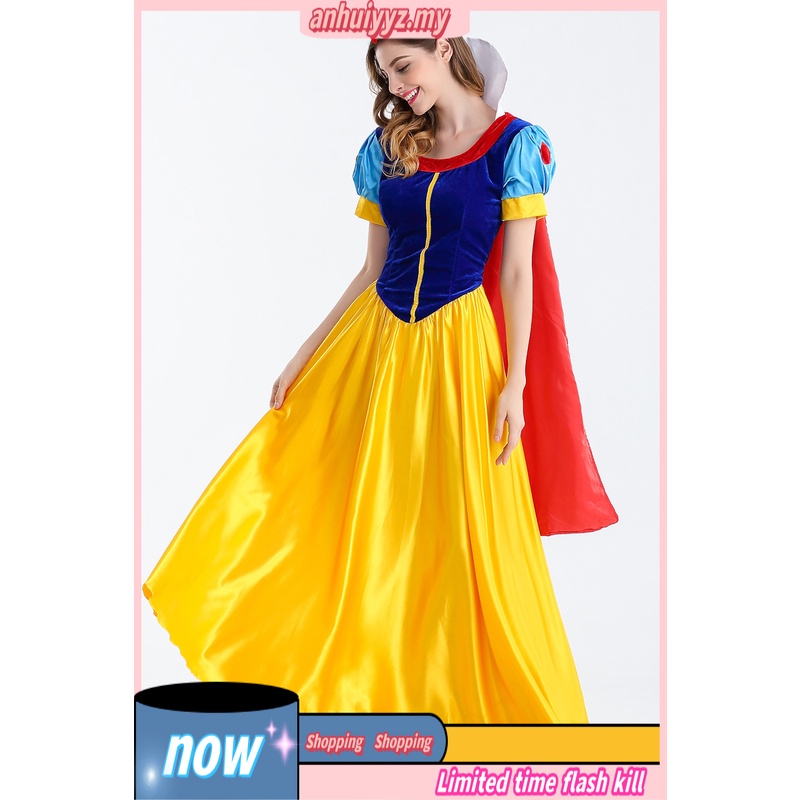 Adult Snowwhite Princess Dress Queen Costume Fairy Tale Character ...