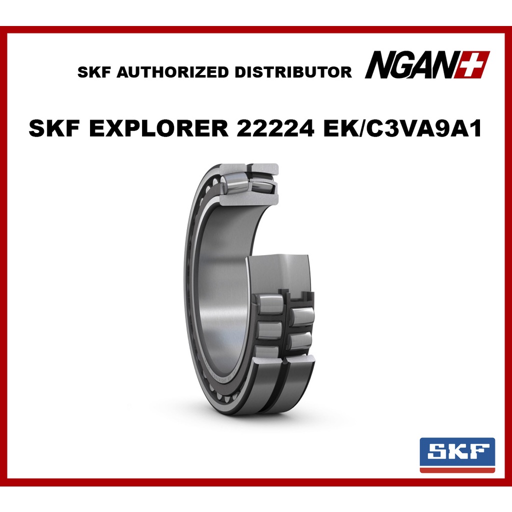 SKF 22224 E/C3VA9A1 (STANDARD SIZE) Spherical Roller Bearing (120MM X ...