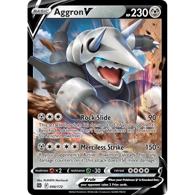 [No.306 /Aggron] Pokemon card V(*not genuine product*) | Shopee Malaysia