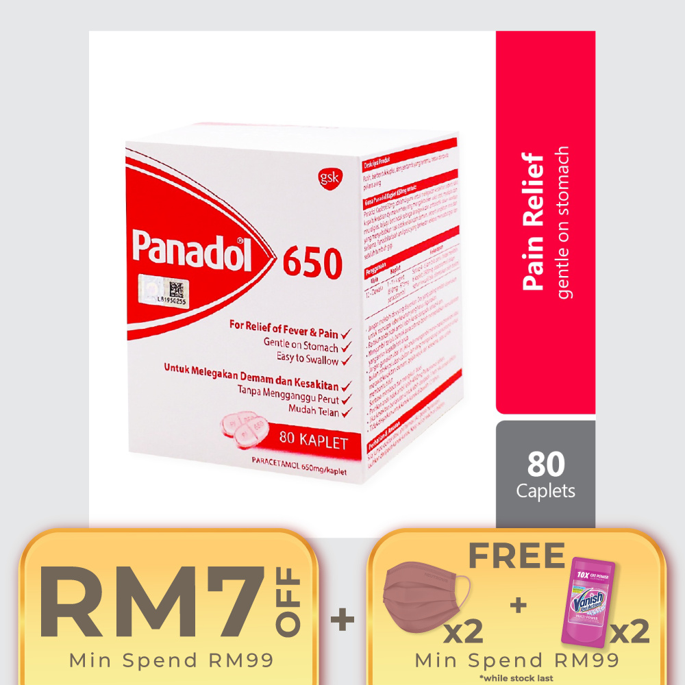 Panadol 650mg (10x8s) | Shopee Malaysia