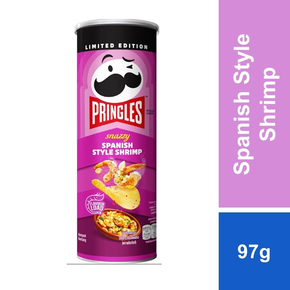 Pringles Potato Chips - Snazzy Spanish Style Shrimp Snack (97g ...