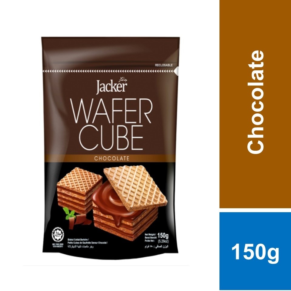 Jacker Wafer Cube - Chocolate 150g | Shopee Malaysia