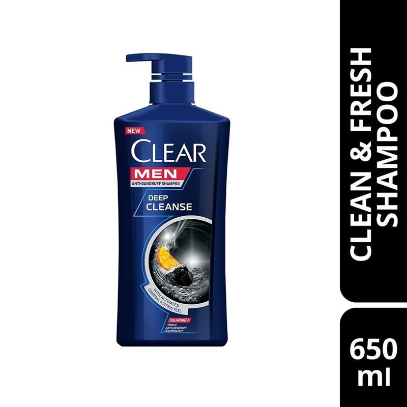 Clear Men Deep Cleanse Anti-Dandruff Shampoo (650ml) | Shopee Malaysia