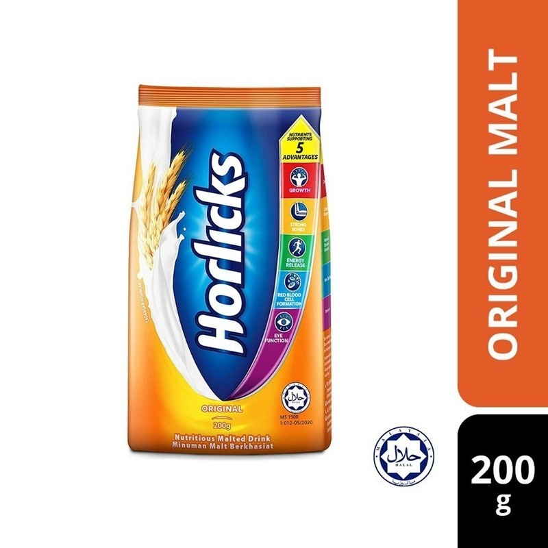 Horlicks Original Nutritious Malted Drink 200g | Shopee Malaysia