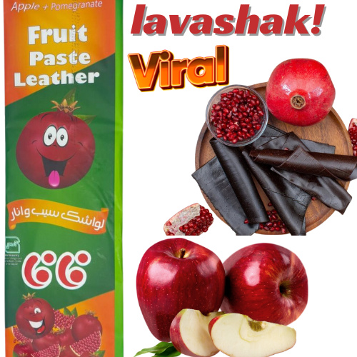 Lavashak fafa Fruits Paste Leather +-50G Fruit bar apple pomegranate flavor original from IRAN ...