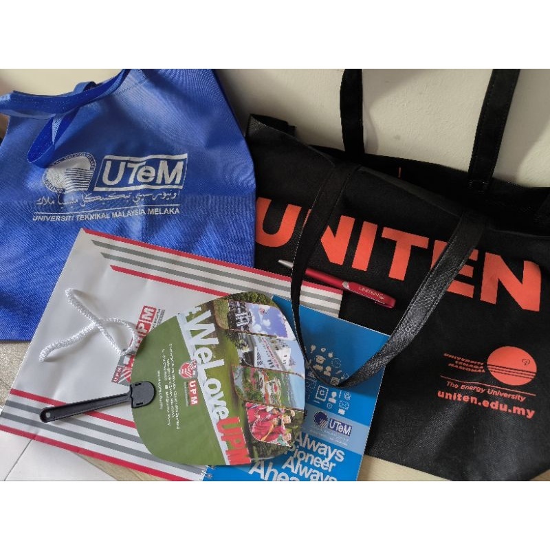 Re-useable Non Woven Bag Notebook Pen IMU UNITEN UTeM UPM Merchandise ...