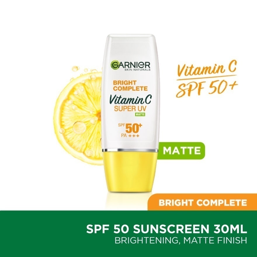 GARNIER Light Complete Super UV Matte SPF50 30ml | Shopee Malaysia