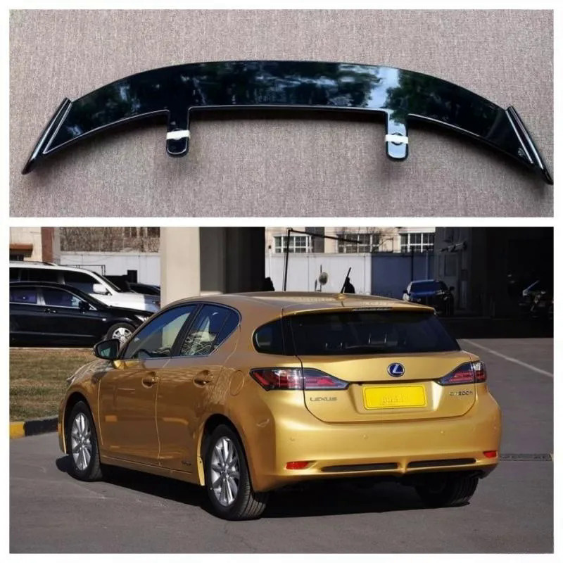 For Lexus CT200H Car Spoiler ABS Plastic Car Roof Spoiler Rear Tail Lip ...