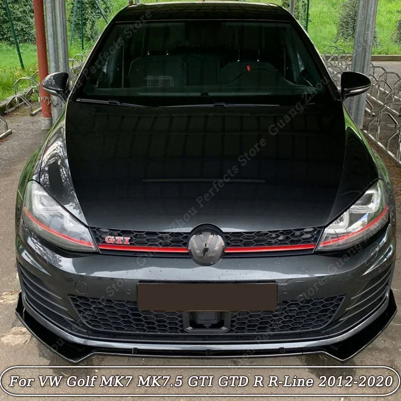 Car Front Lip Bumper Side Splitter Canrds Custom Body Kit For VW Golf 7 ...