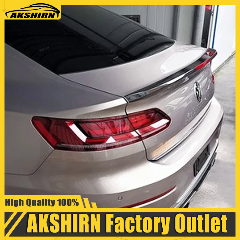 For 2019 Volkswagen New CC Arteon Spoiler High Quality ABS Material Primer Color Dar Tail Wing ...