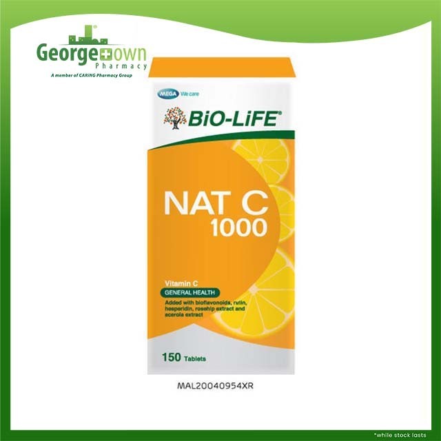 BiO-LiFE NAT C VITAMIN C 1000MG TABLET 150S [Georgetown Pharmacy ...