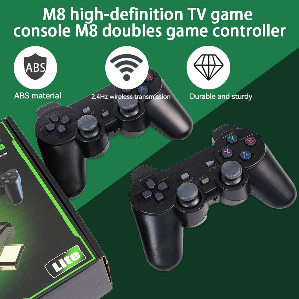 10000 HD 4K M8 64G Game Console Classic Double Gamepad Support Multiple ...