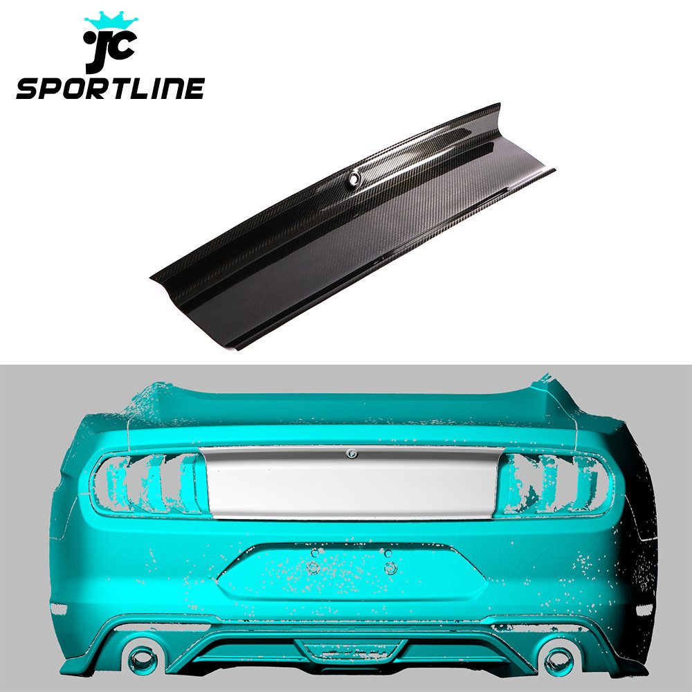 Dry Carbon Fiber Rear Trunk Panel Exterior Trims for Ford Mustang ...